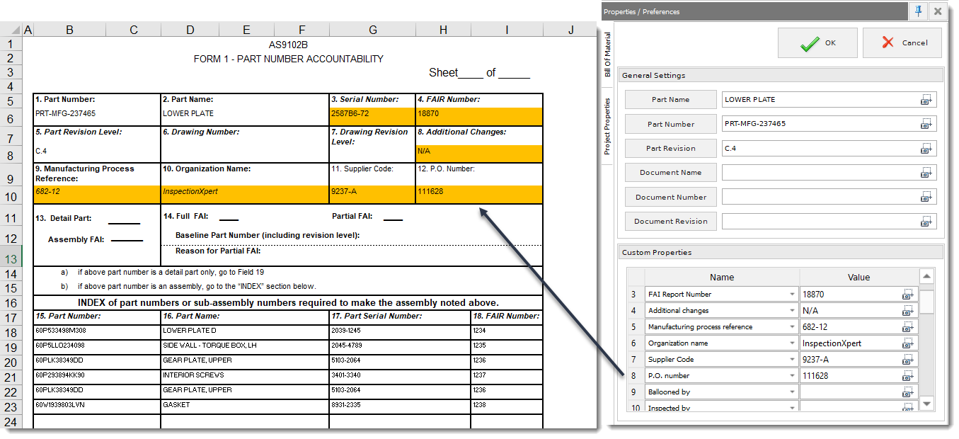 How to populate Forms 1 and 2 of your AS9102 report