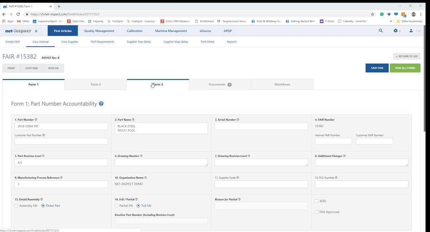 Uploading your AS9102 FAIR to Net-Inspect