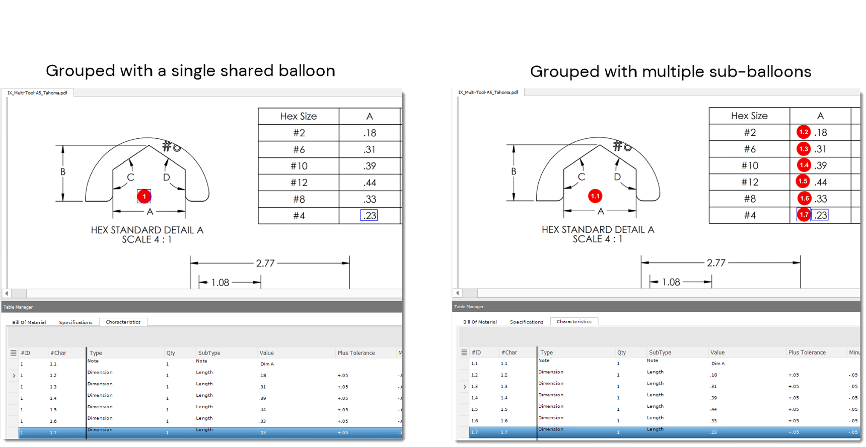 How to work with tables in InspectionXpert