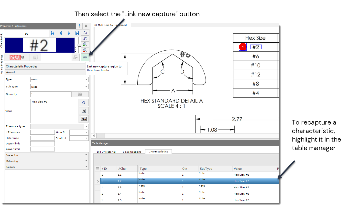 How to work with tables in InspectionXpert
