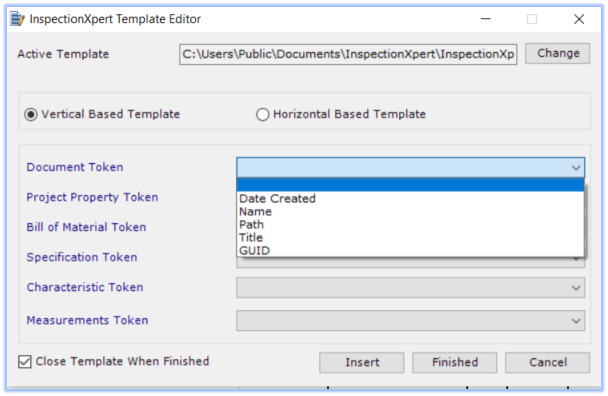 Using Tokens in your Excel Report Template