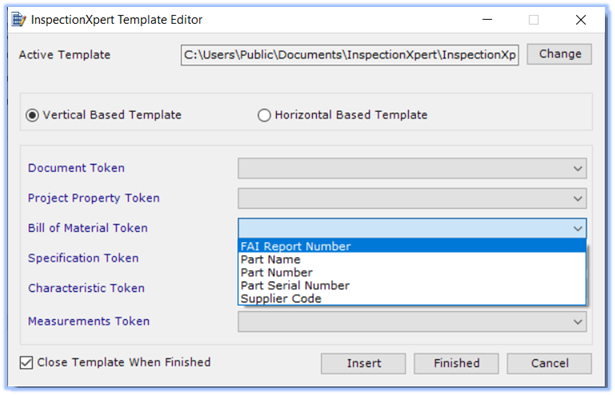Using Tokens in your Excel Report Template