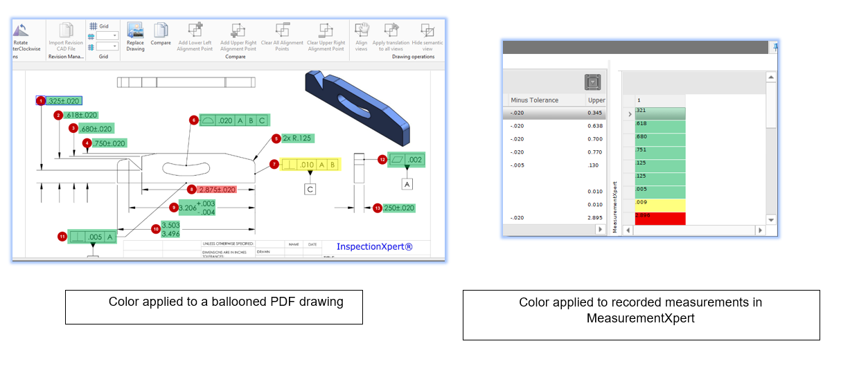 Applying colors to your PDF drawings and Excel reports